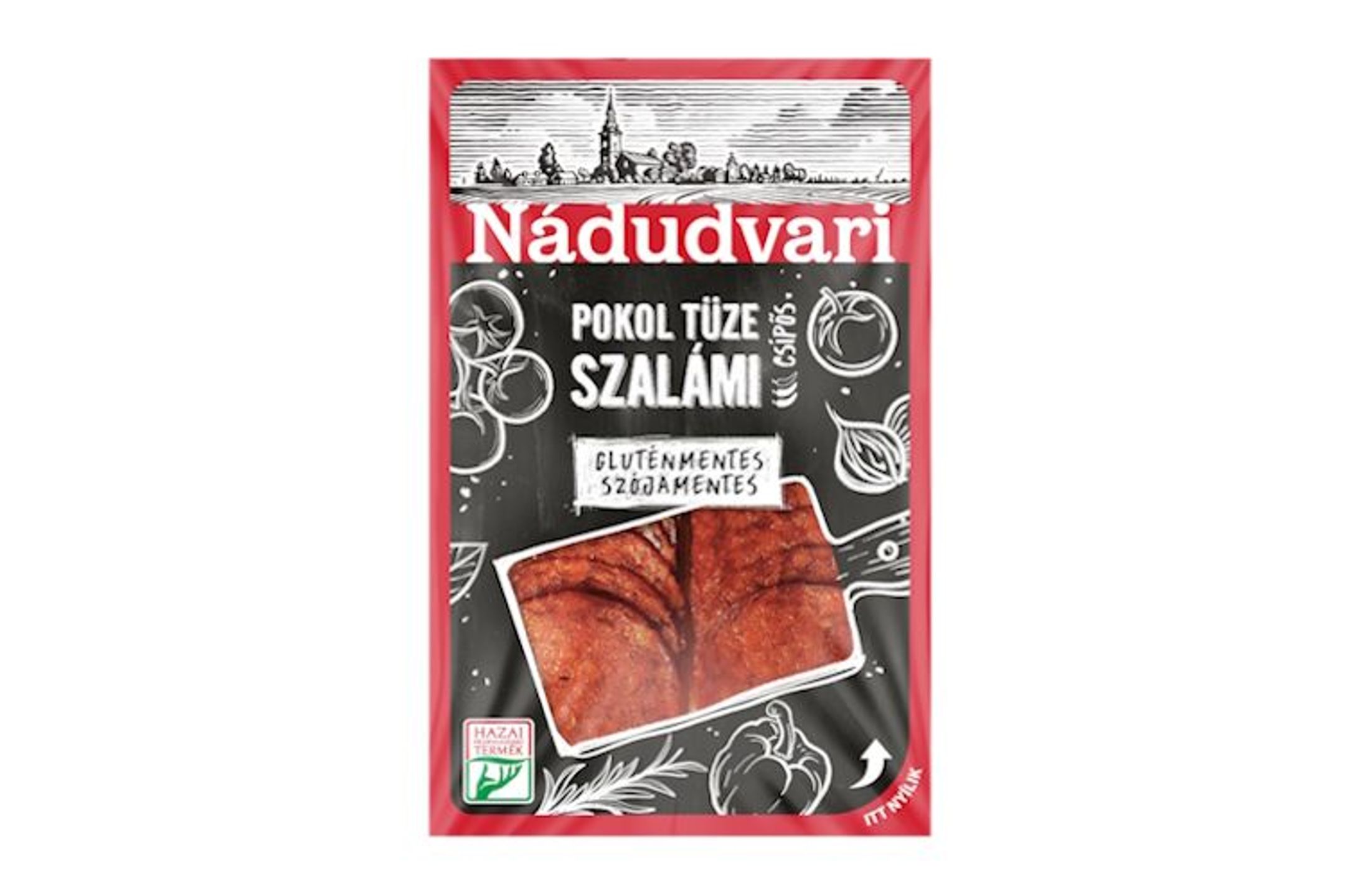 Nádudvar szeletelt Pokol tüze szalámi 80g order online - foodora.hu